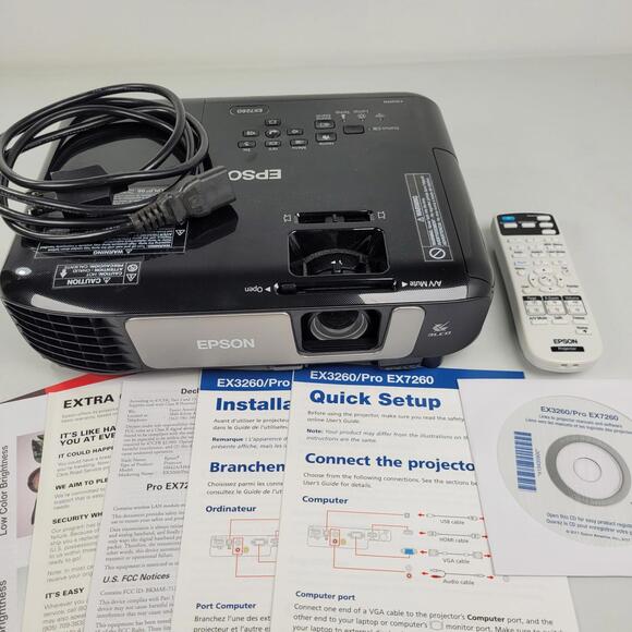 epson | Other | Epson Pro Ex726 3lcd Wxga Wireless Projector Hdmi Model ...